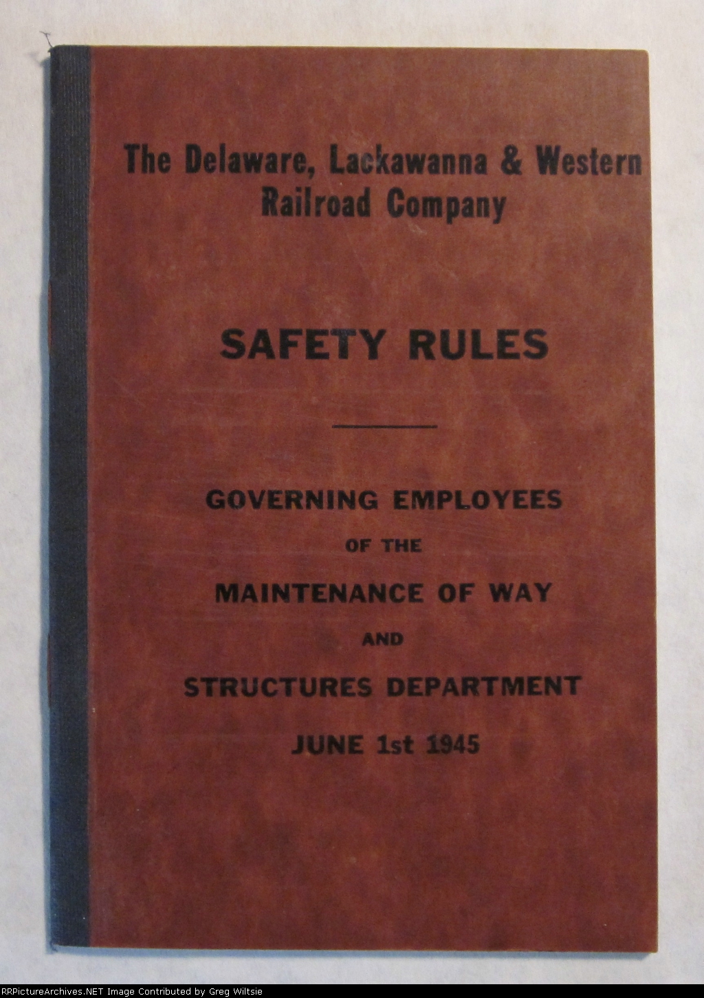 Delaware, Lackawanna and Western Safety Rules Booklet