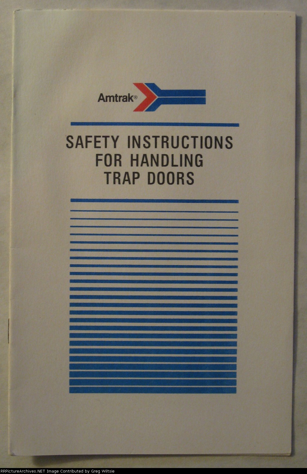 Amtrak Safety Booklet for Handling Trap Doors