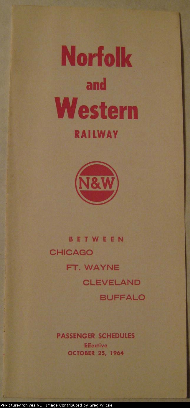 Norfolk and Western Timetable