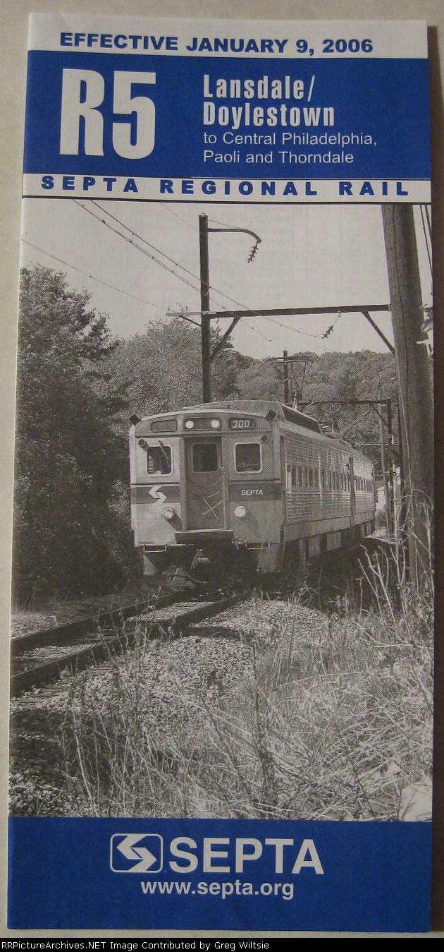 SEPTA R5-Lansdale/Doylestown Timetable