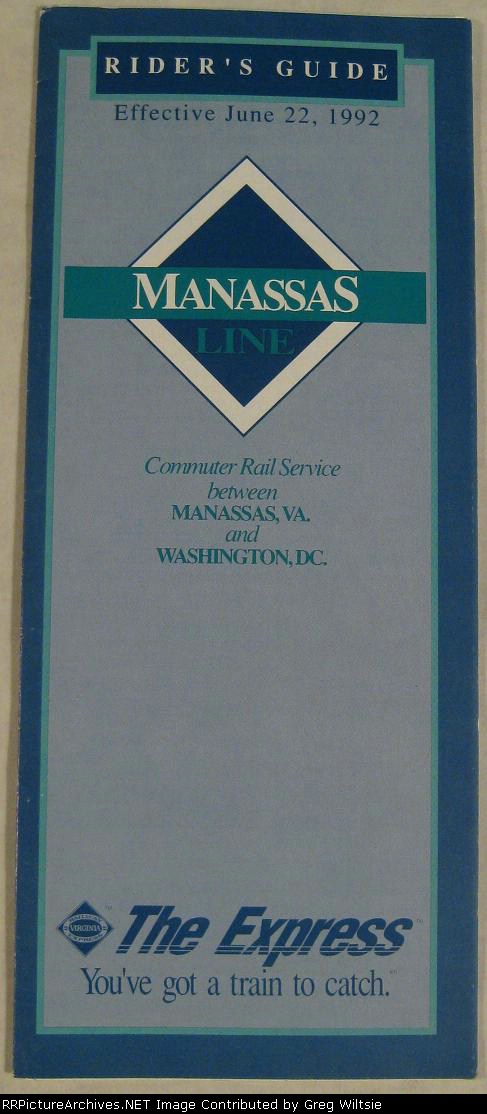 Virginia Railway Express Manassas Line Rider's Guide