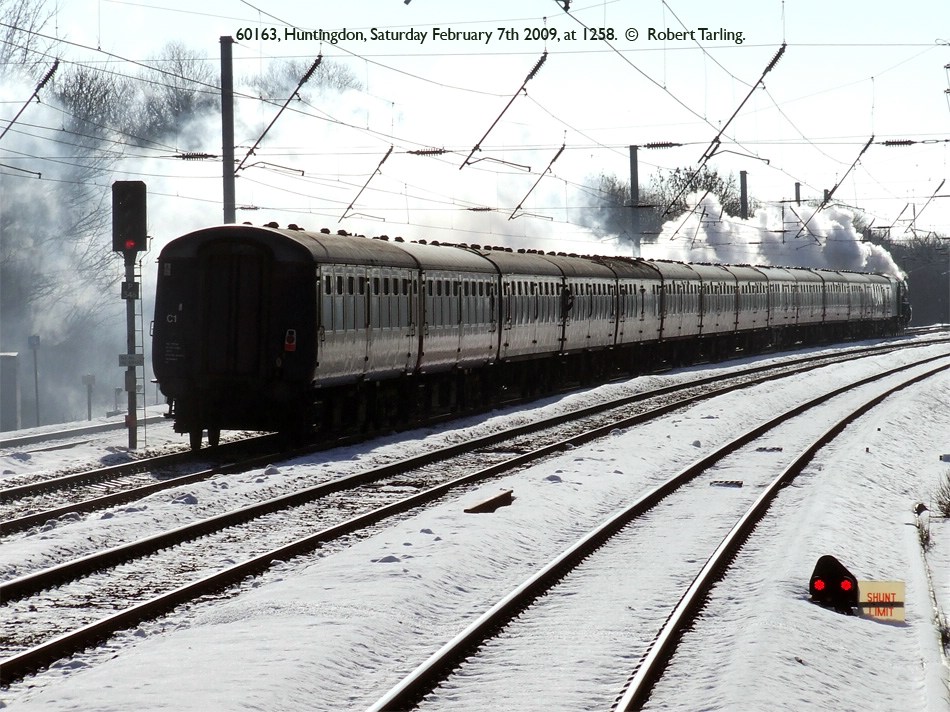 Brand-new Peppercorn Class A1 Pacific 60163 on her first working to ...