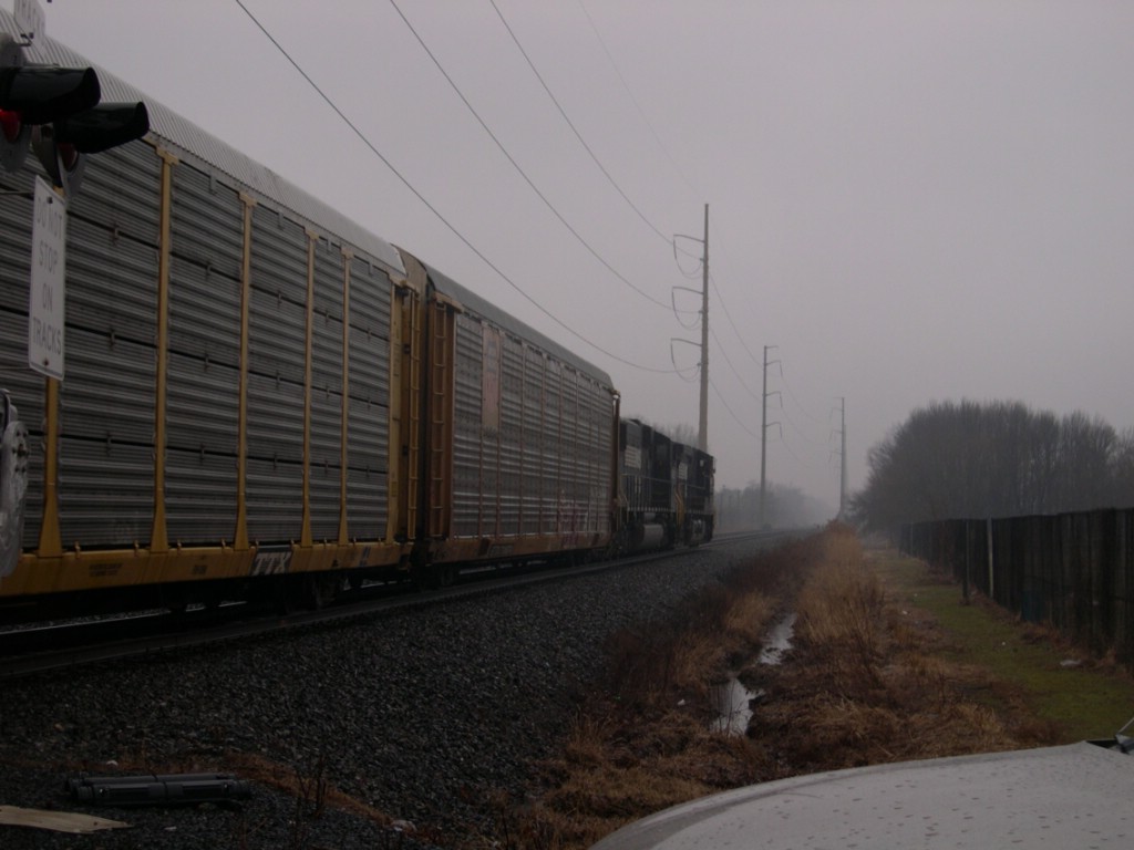 NS Autorack Train Passing