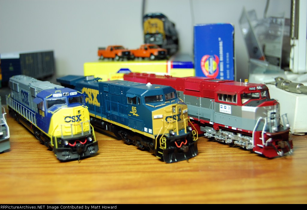 Here are some CSX and one EMD leaser units. The SD60M is an Spectrum ...