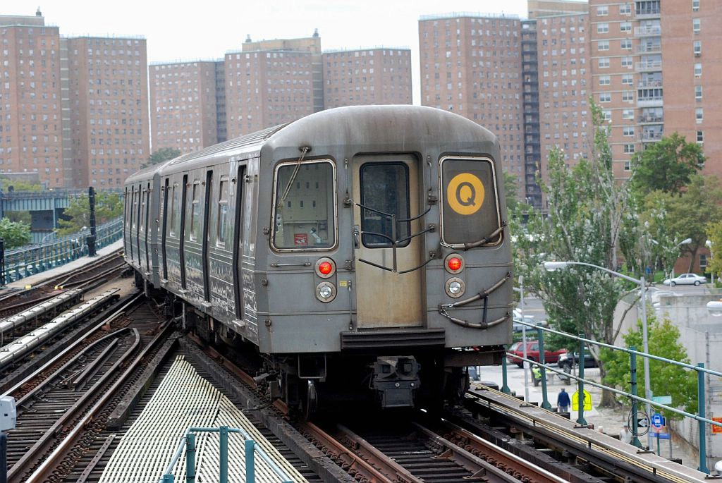 MTA Q Line departing Ocean Parkway