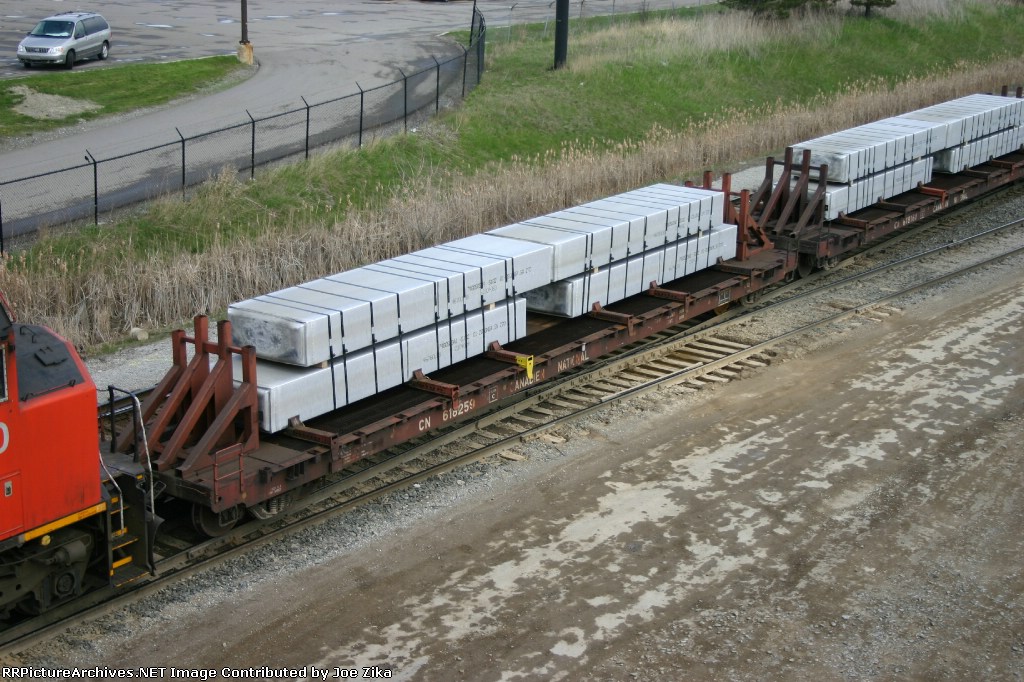 CN 618259 60 Ft. Aluminium Ingot Flat Car