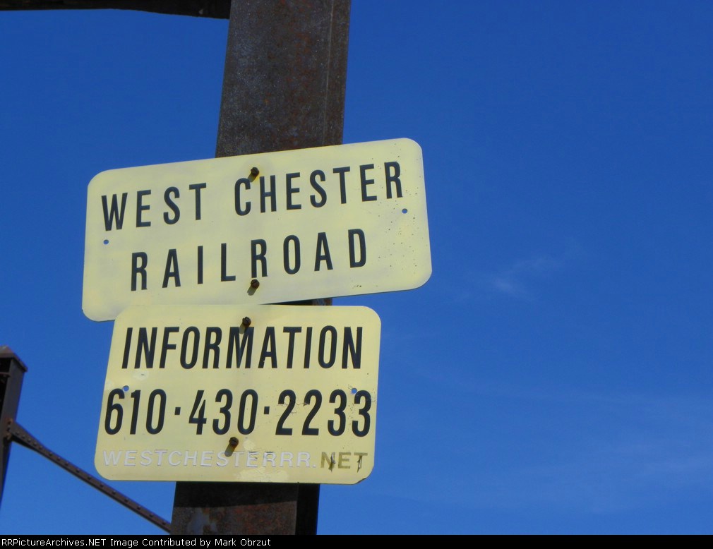 West Chester Railroad Sign