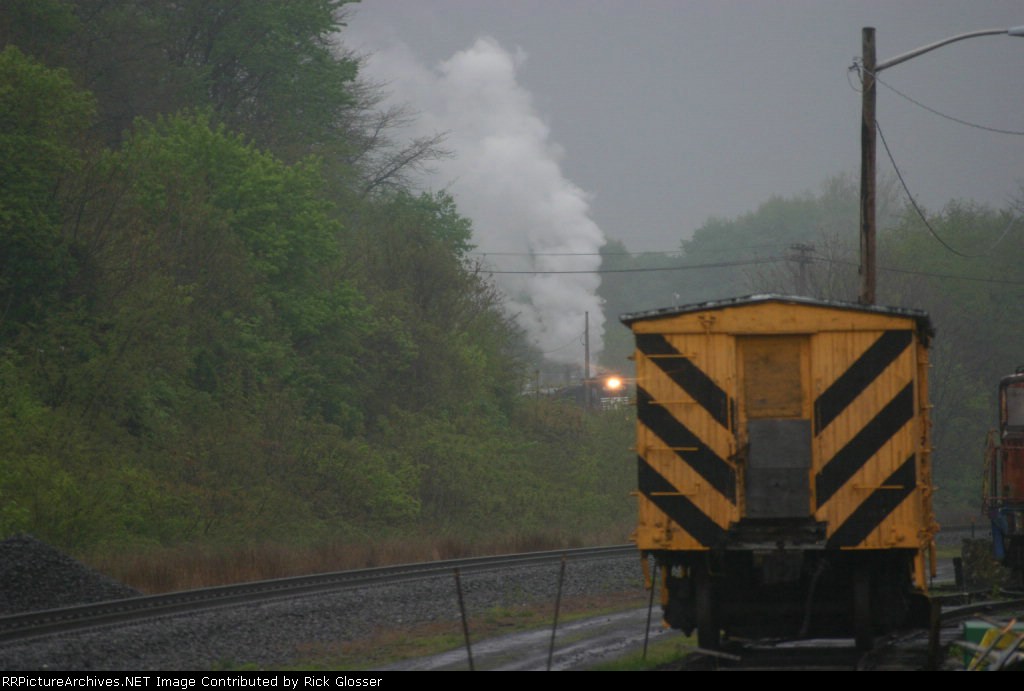New York Susquehanna & Western Railway 142 During Rainstorm