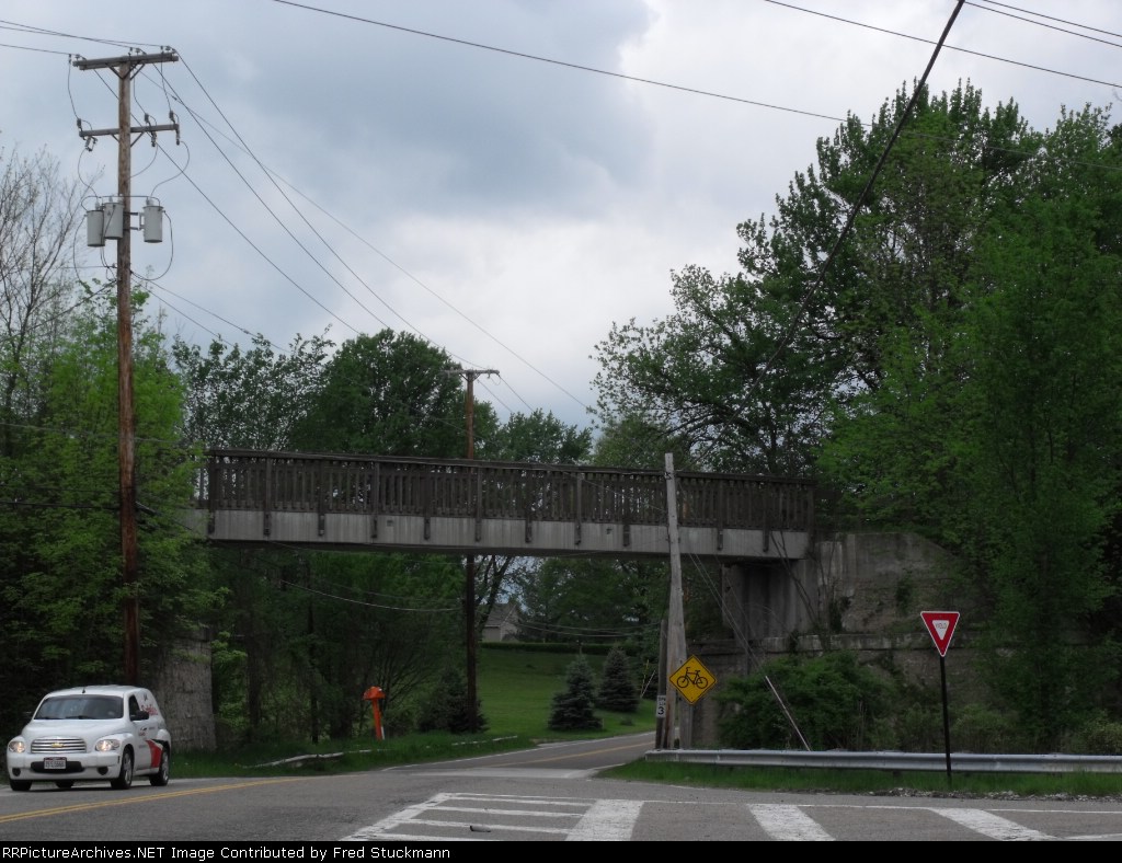 Former NYC crosses Barlow Rd. Bridge is rebuilt for the bike path it's ...
