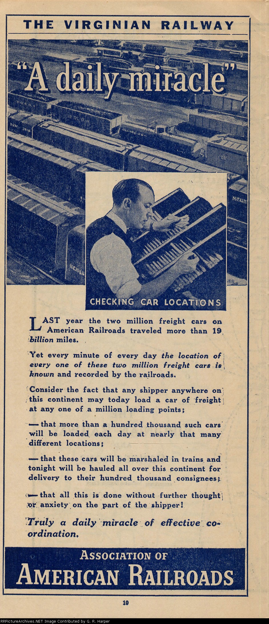 Virginian Ry (VGN) AAR ad