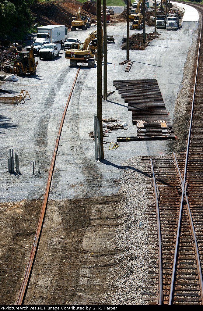 95 - close up of switch taking shape at the Kemper Street Station worksite