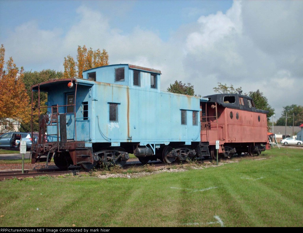 Old Conrail heritage cabooses