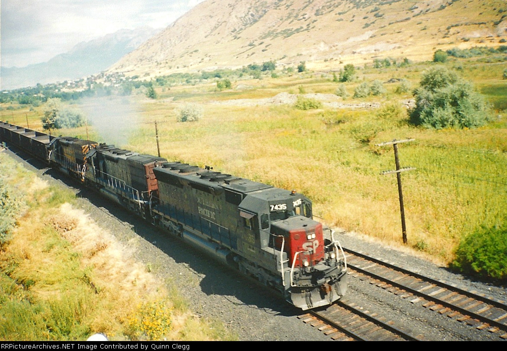 SOUTHERN PACIFIC SD45R NO.7435 SEPTEMBER 3,1993.IRONTON,UTAH.