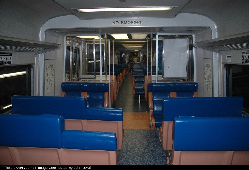 interior of older series M(Budd) car