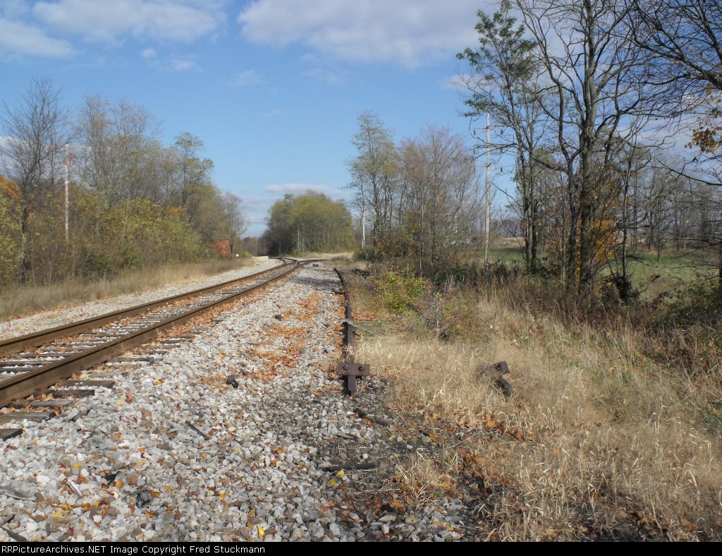 Remnants of the eastbound passing siding.