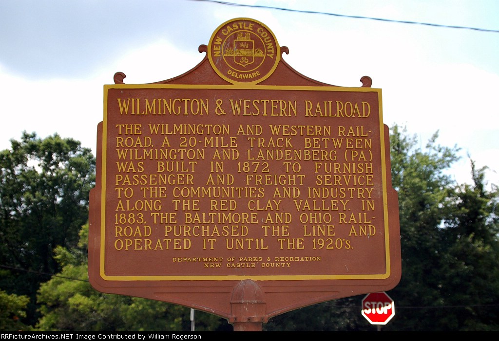 Wilmington & Western Railroad Sign