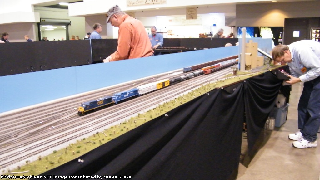 HO Scale setup at a Train Show in Hamburg