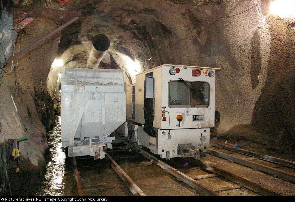 Schoma CML-200-G 20T 36" gauge locomotive and Mulhauser muck car
