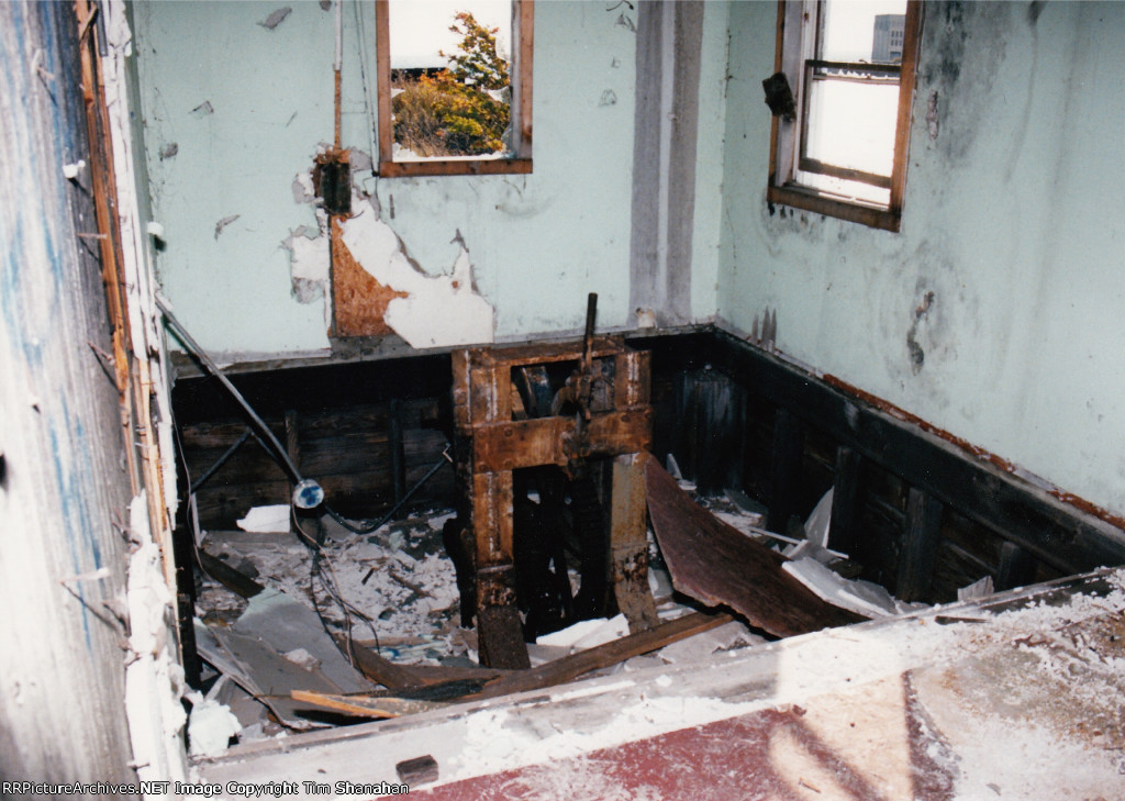 Inside control house