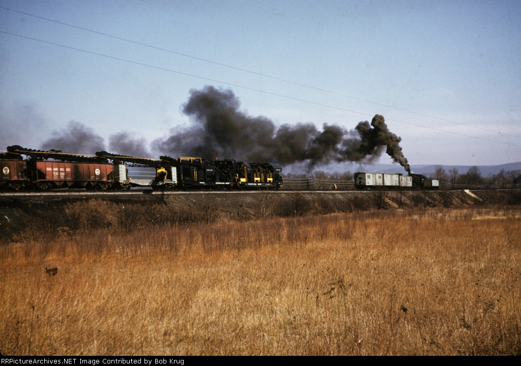 Maintenance of Way work train on the PRR circa 1952-53