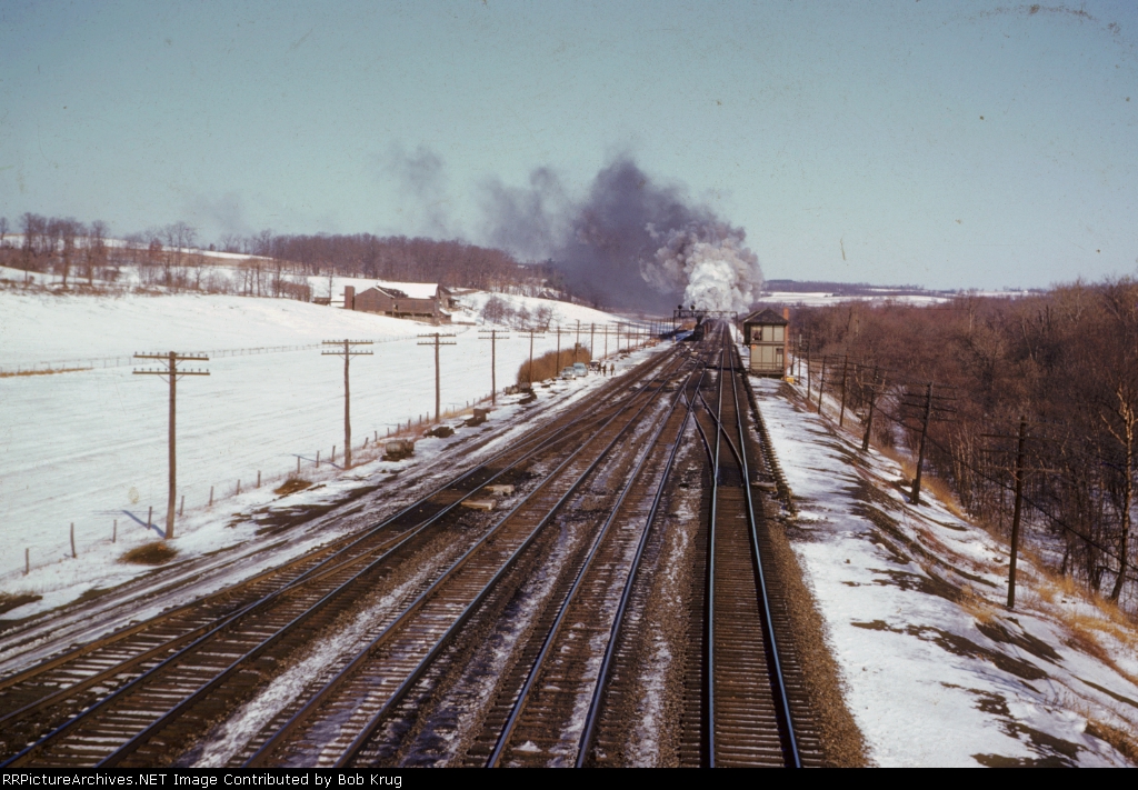 Approaching freight on the PRR Middle Division - Port Interlocking