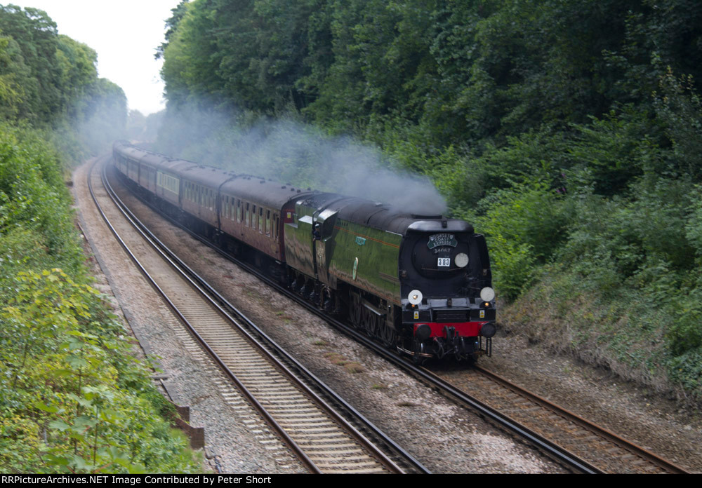 34067 'Tangmere' on the 'Dorset Coast Express'