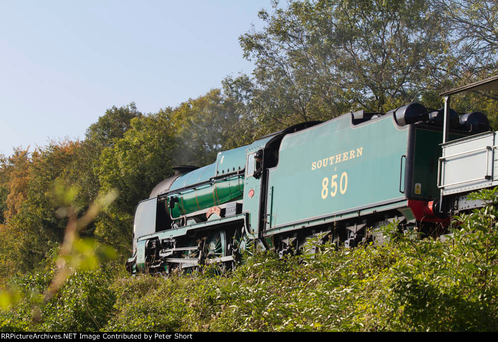 850 'Lord Nelson' on a demonstration freight train