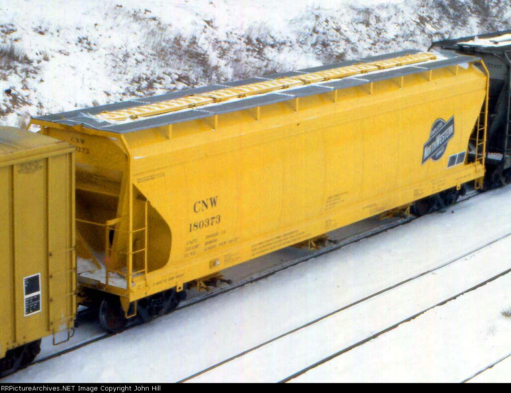 1132-32 CNW 180373 on eastbound C&NW freight at BN St. Anthony Jct.