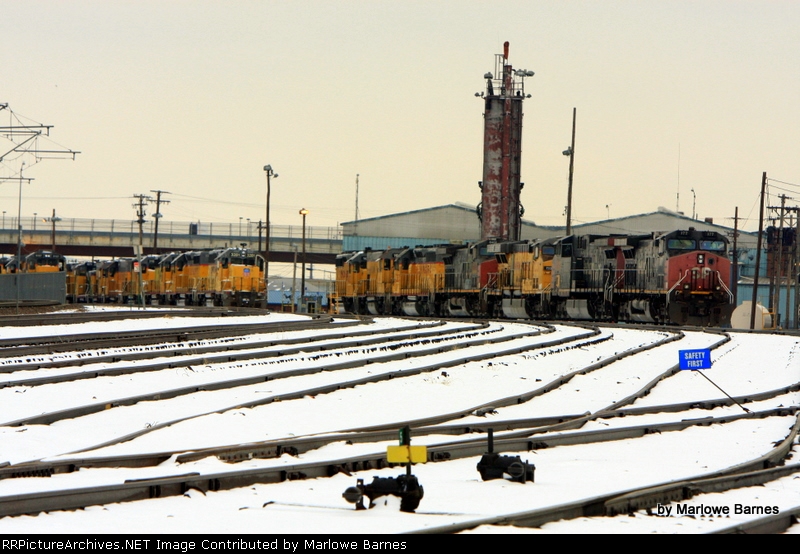 Live power waiting at the UP's (ex-DRGW) Burnham Shops