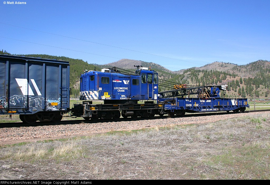 MRL Crane 100411 & Idler Car 100410