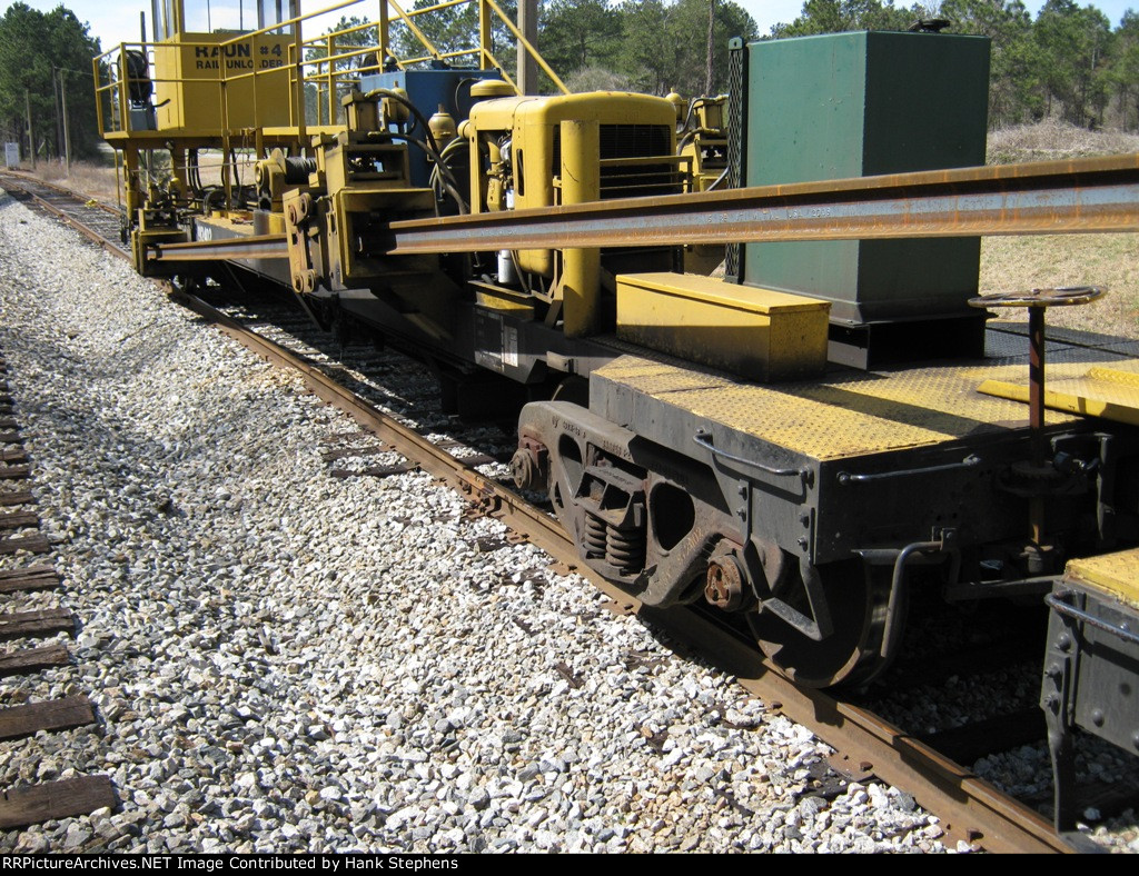 Detail shots of CSX R-1 Rail train at Cusseta, AL
