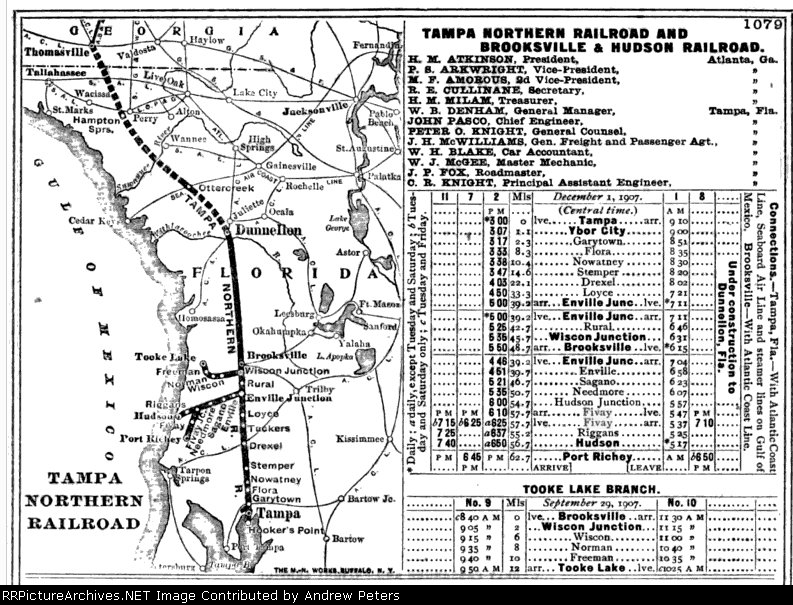 Tampa Northern Railroad and Brooksville & Hudson Railroad