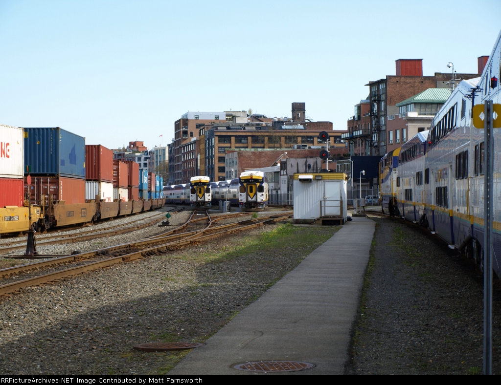 WCE trains and a stacker
