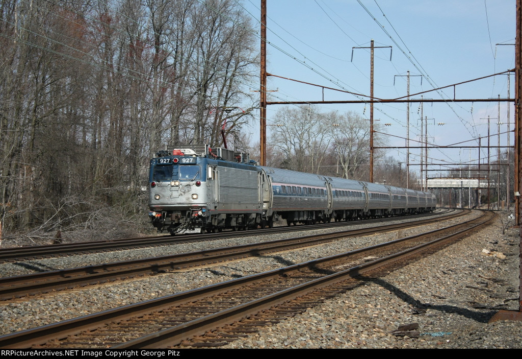 Amtrak train 95(9) at Chase, MD