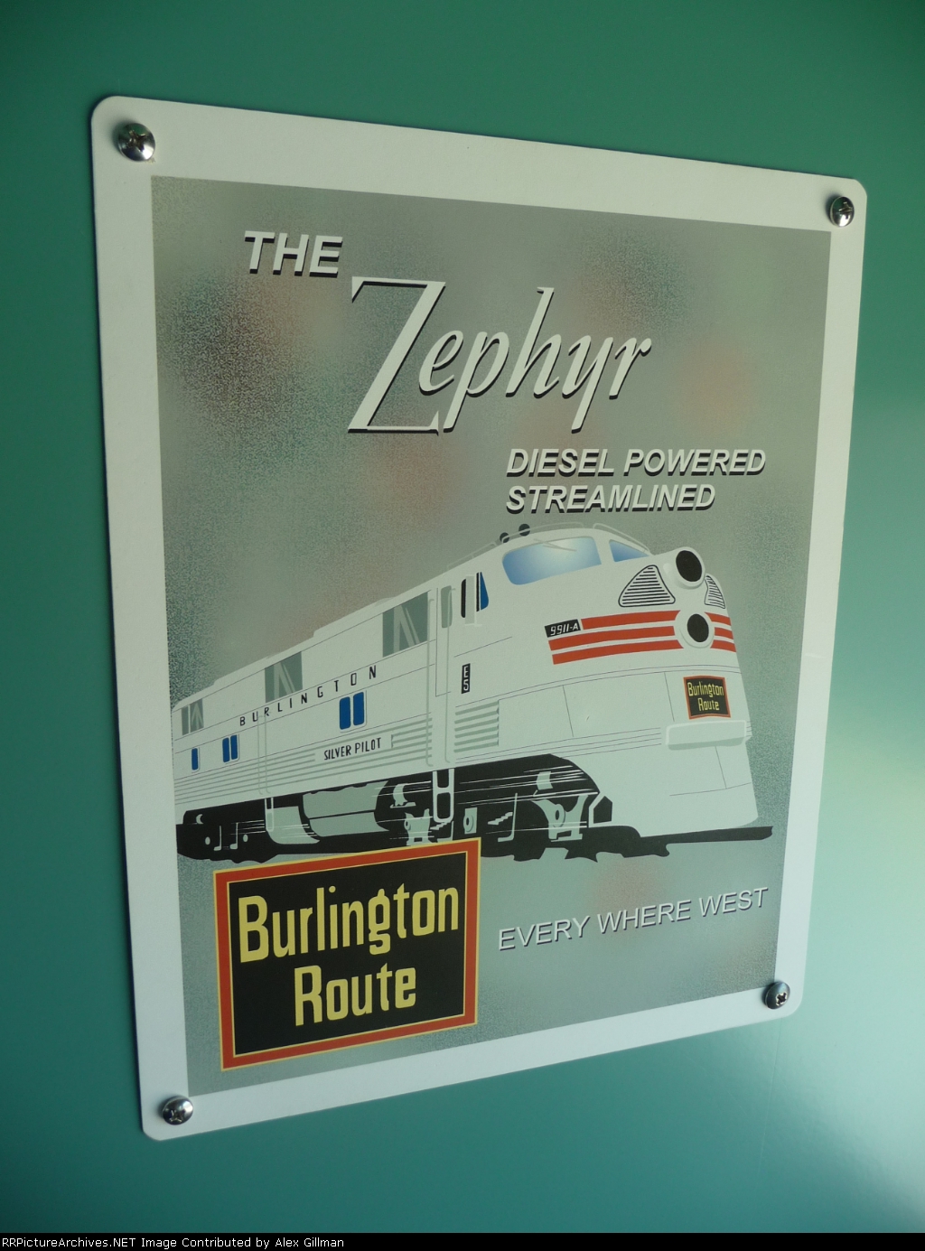 Burlighton Zephyr, Steel Sign