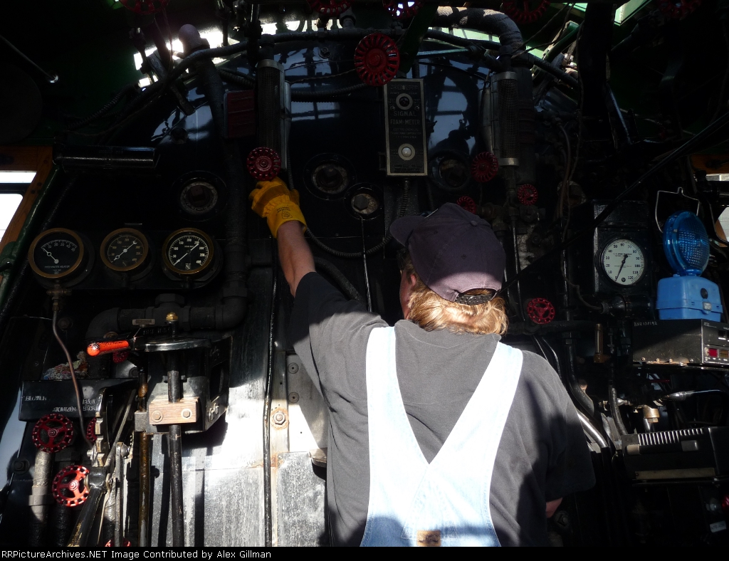 Adjusting, and More Adjusting, In-Cab-Shot