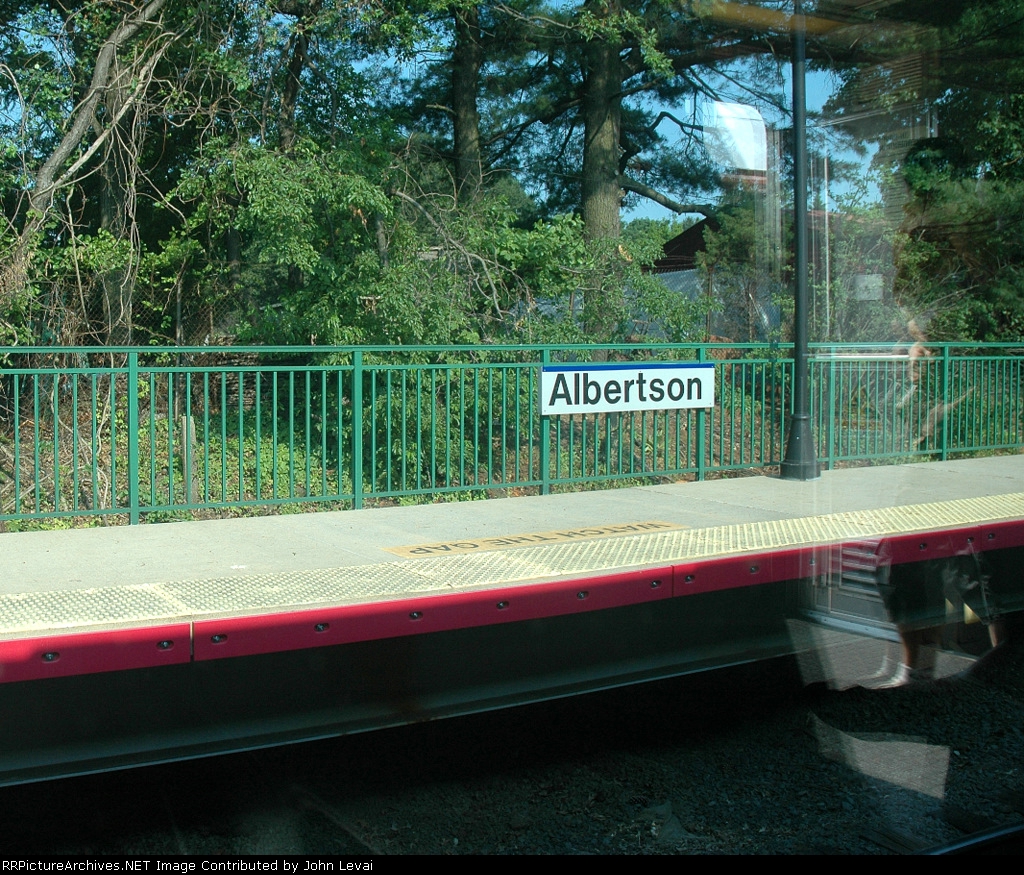 Albertson Station sign