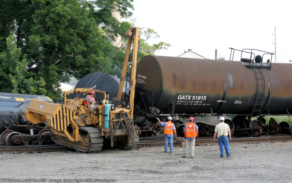 Hulcher arrives to clean it all up