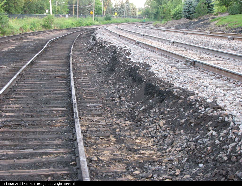 100710007 Aftermath of cleanup: Eastbound BNSF C-WTMSUH0-02 Coal Train ...