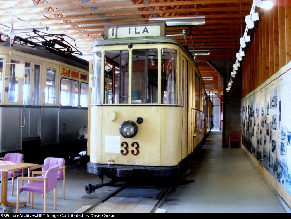 Preserved Car 33 in the Tram Museum