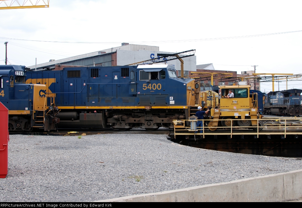 Cum`erland Md. CSX Maintenance Shop from Virginia Ave. Tractor with ...