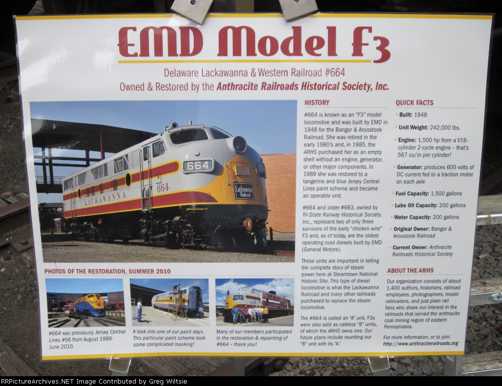 Sign for EMD Model F3