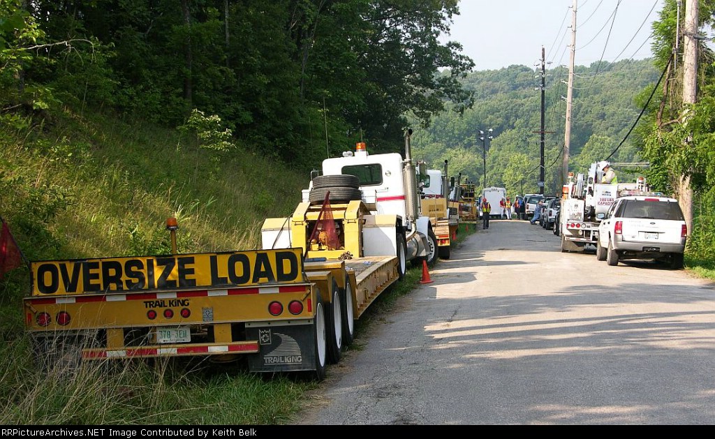 Hulcher and BNSF equipment