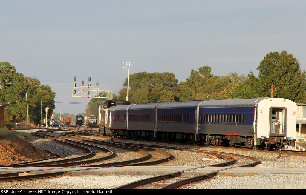 Train 76 heads northbound