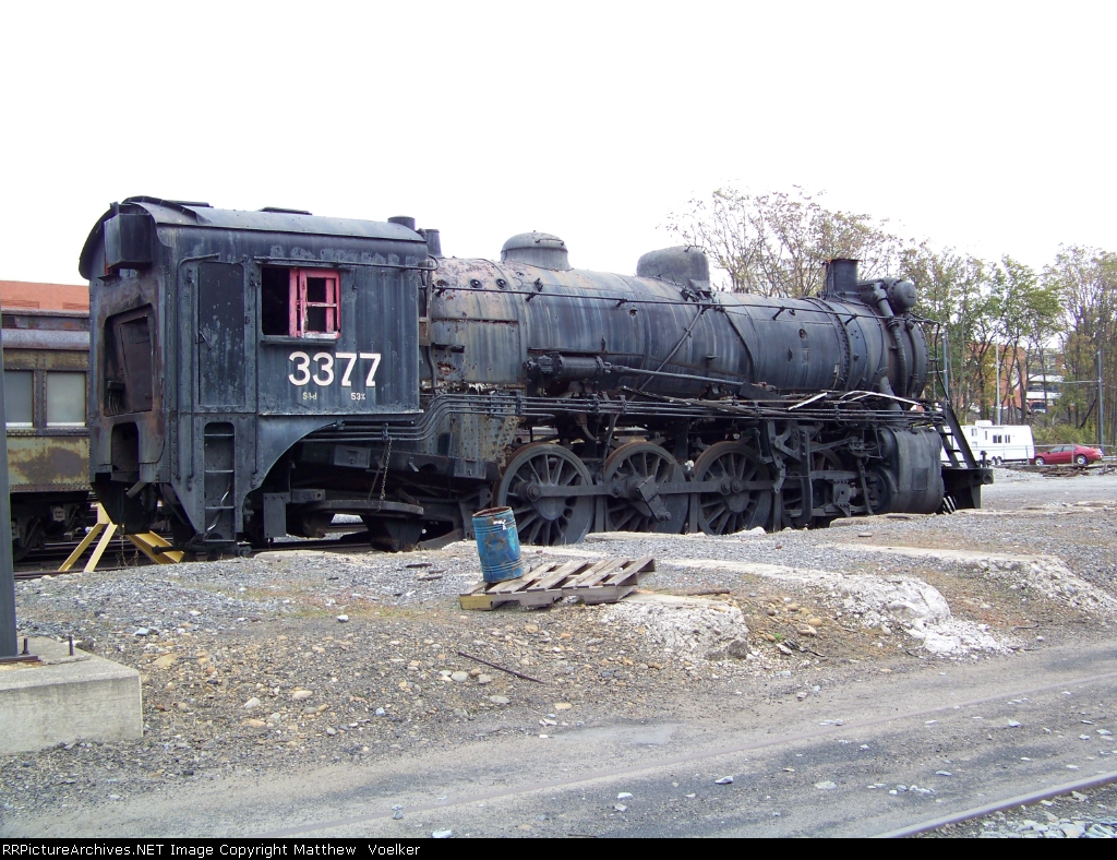 Unknown Steam Engine # 3377 at Steamtown, Scranton, Penna.