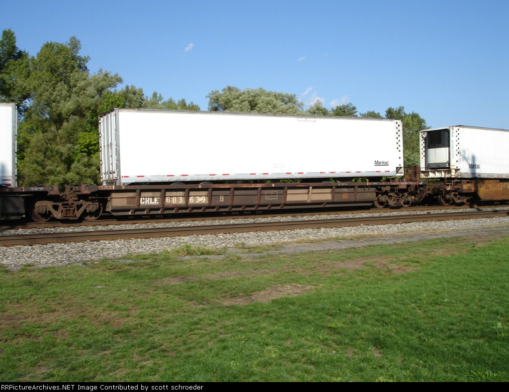 CRLE 683639B Double Stackcar w/Martrac Trailer