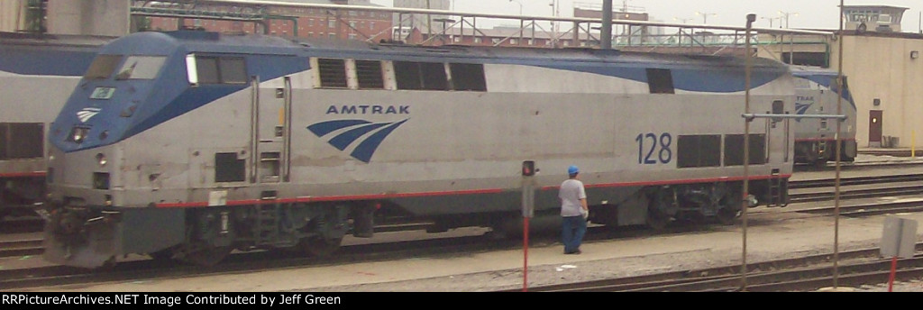 Amtrak No. 128 @ Chicago Shops
