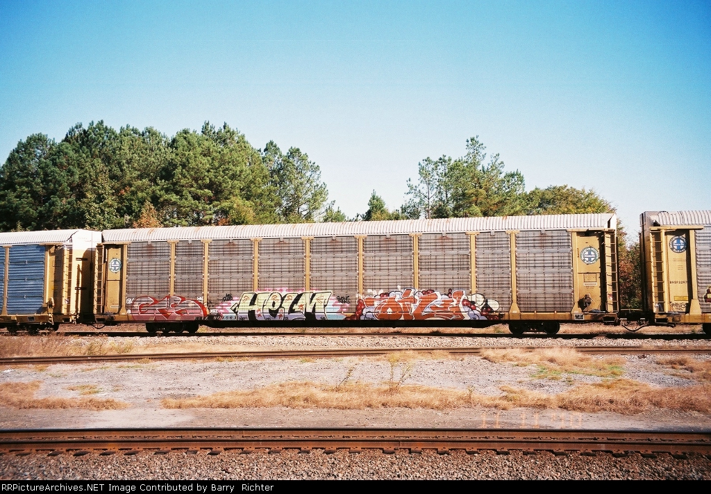 A BNSF auto rack