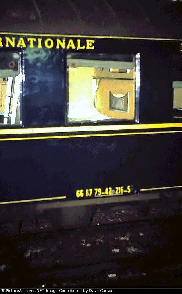 Night Ferry Car on last night of service between London and Paris