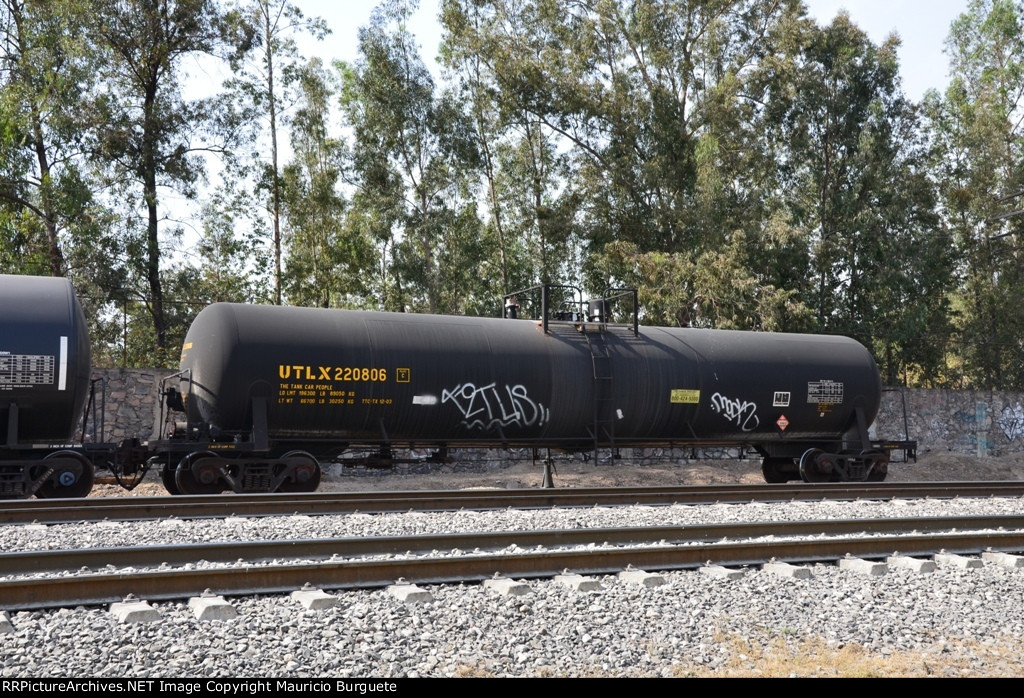 UTLX Tank Car with graffiti